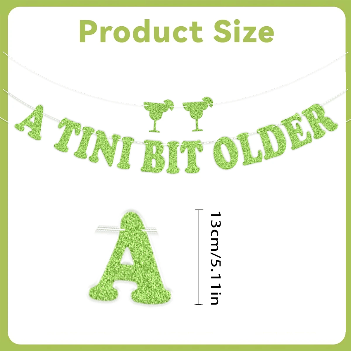 A Tini Bit Older Banner - Martini Bar Party Decorations, Weenies And ...