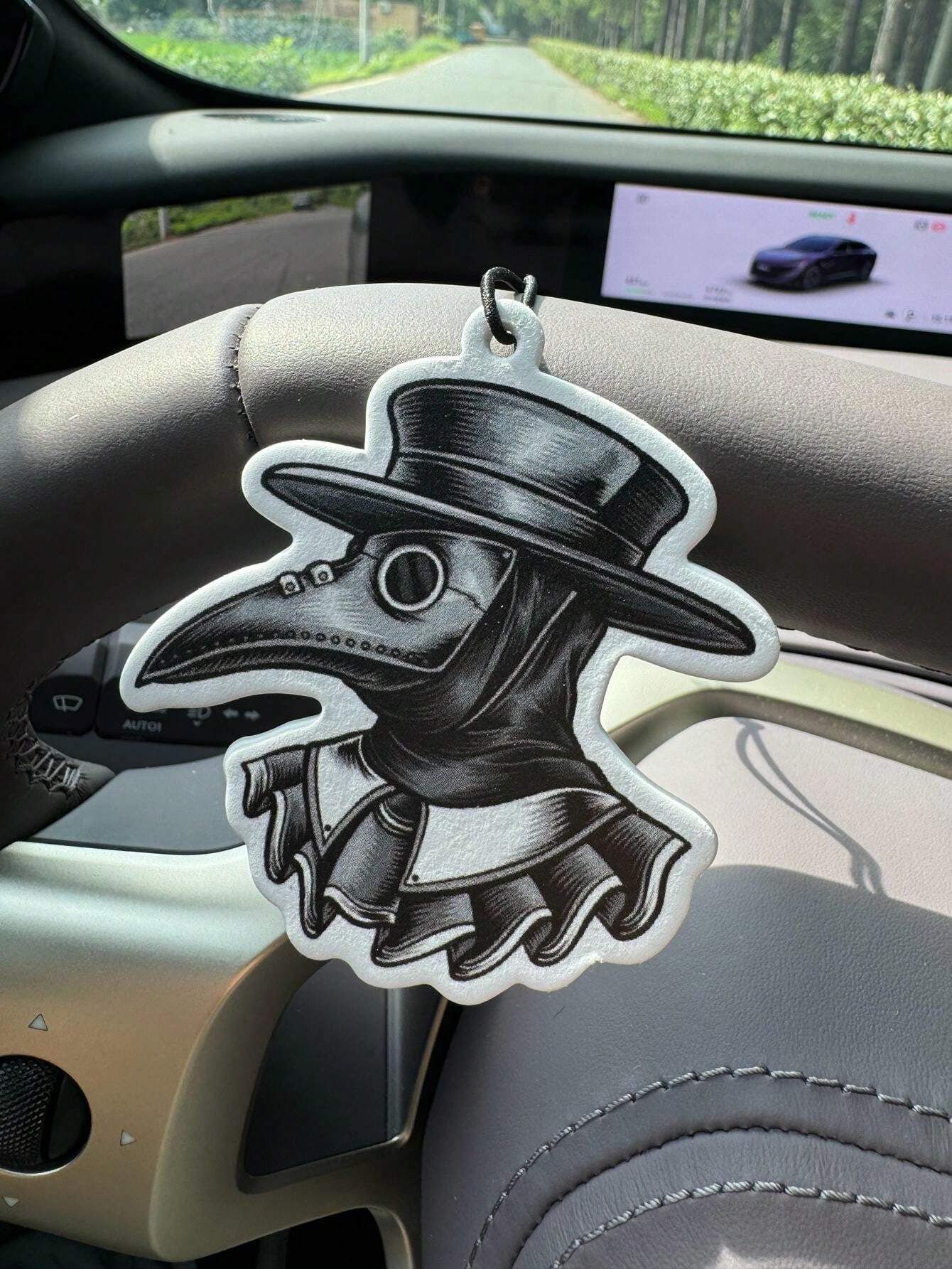 SCP Foundation Plague Doctor Car Air Freshener, Black Sugar Scented ...