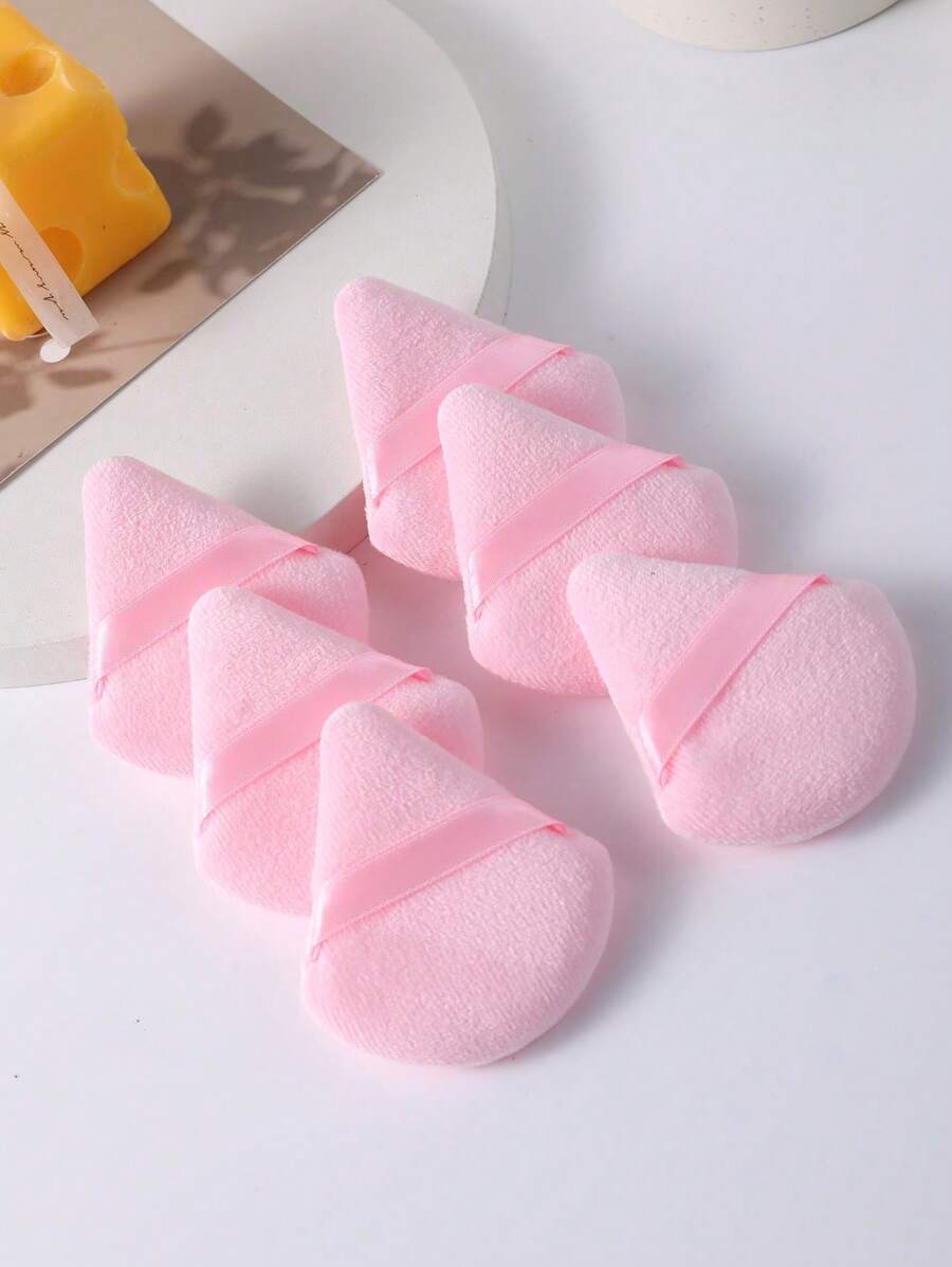 6pcs Triangle Makeup Powder Puffs Dry Powder Puffs Honey Powder Puffs ...
