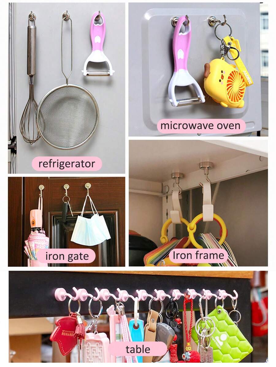 10 piezas de Ganchos magnéticos fuertes y resistentes para crucero ...