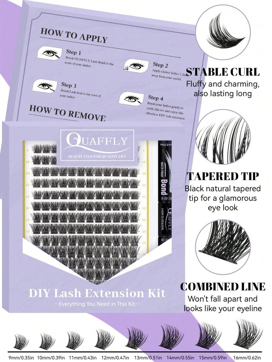 Kit De Extensión De Pestañas Diy 168 Piezas Kit De Extensión De