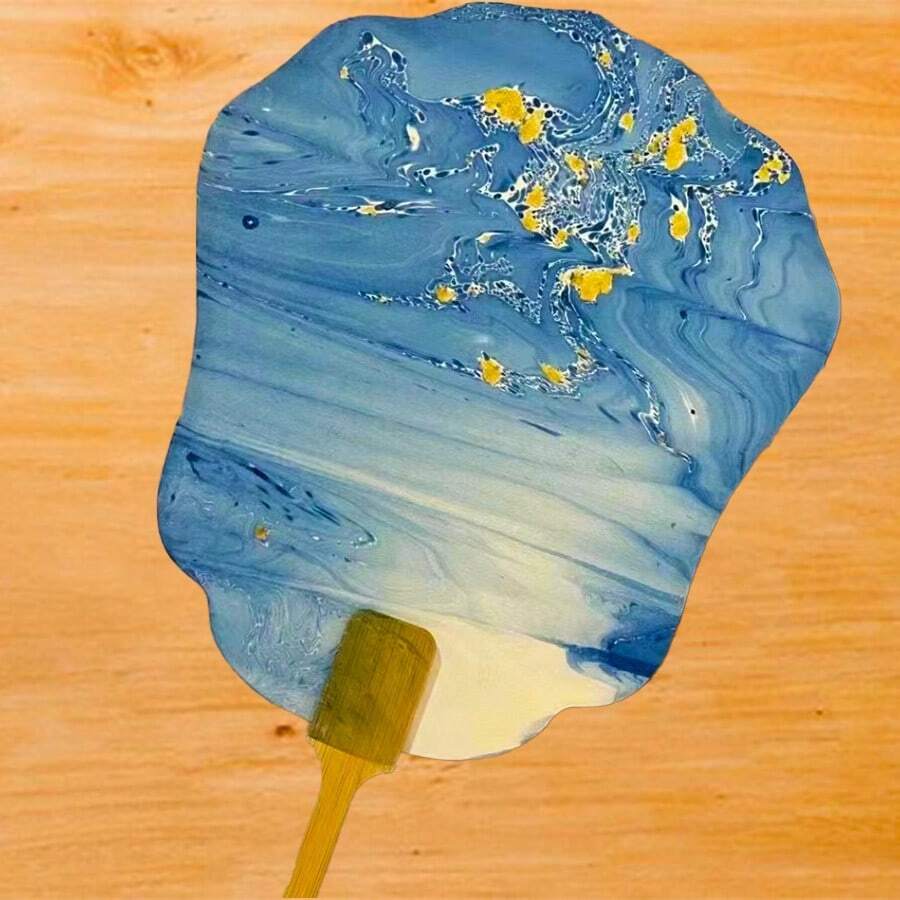 A Set Of Intangible Cultural Heritage Paint Fans, Bleaching Paint Fans ...