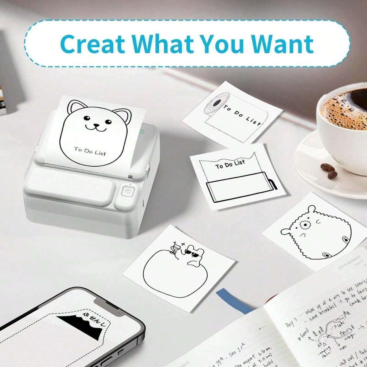 10Rolls White Sticker,Self-Adhesive Thermal Paper,57x25mm For Printing ...