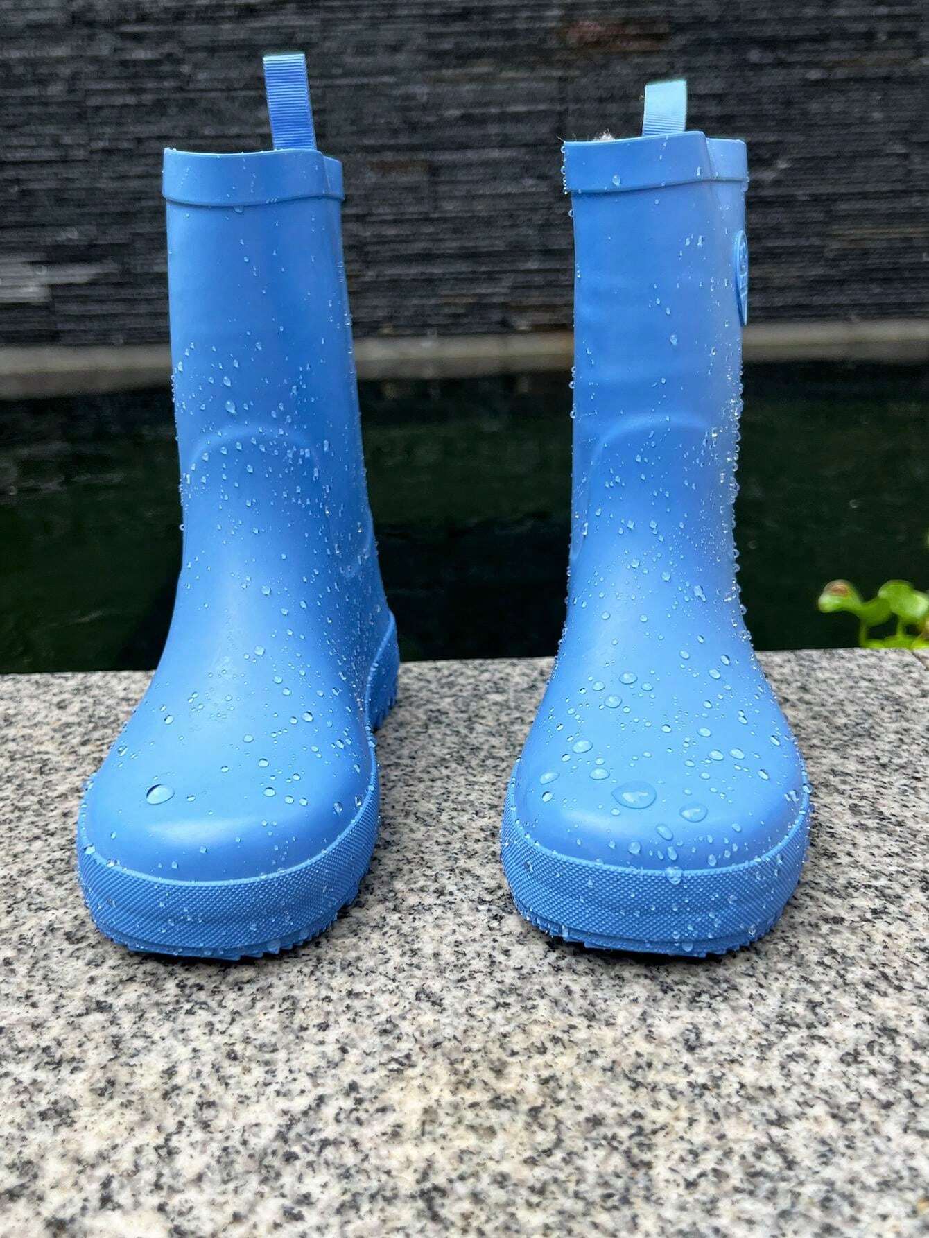 Botas de lluvia de goma forradas con tela térmica para niño o niña ...