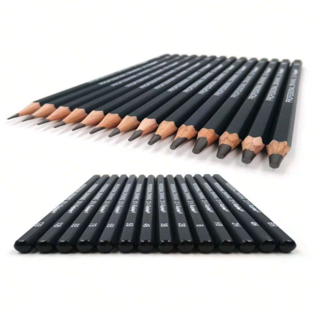 14pcs [4H-14B] Sketching Pen Set, Charcoal Sketching Painting Art ...