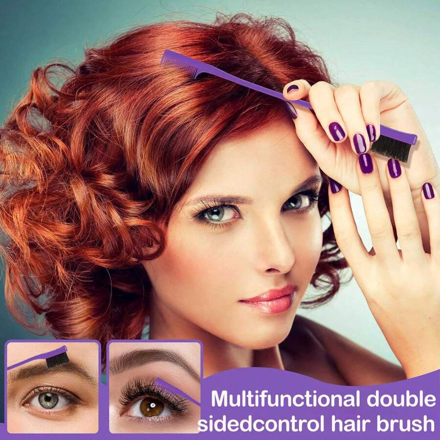 10 Pieces Hair Styling Comb Set Teasing Hair Brush Triple Teasing Comb ...