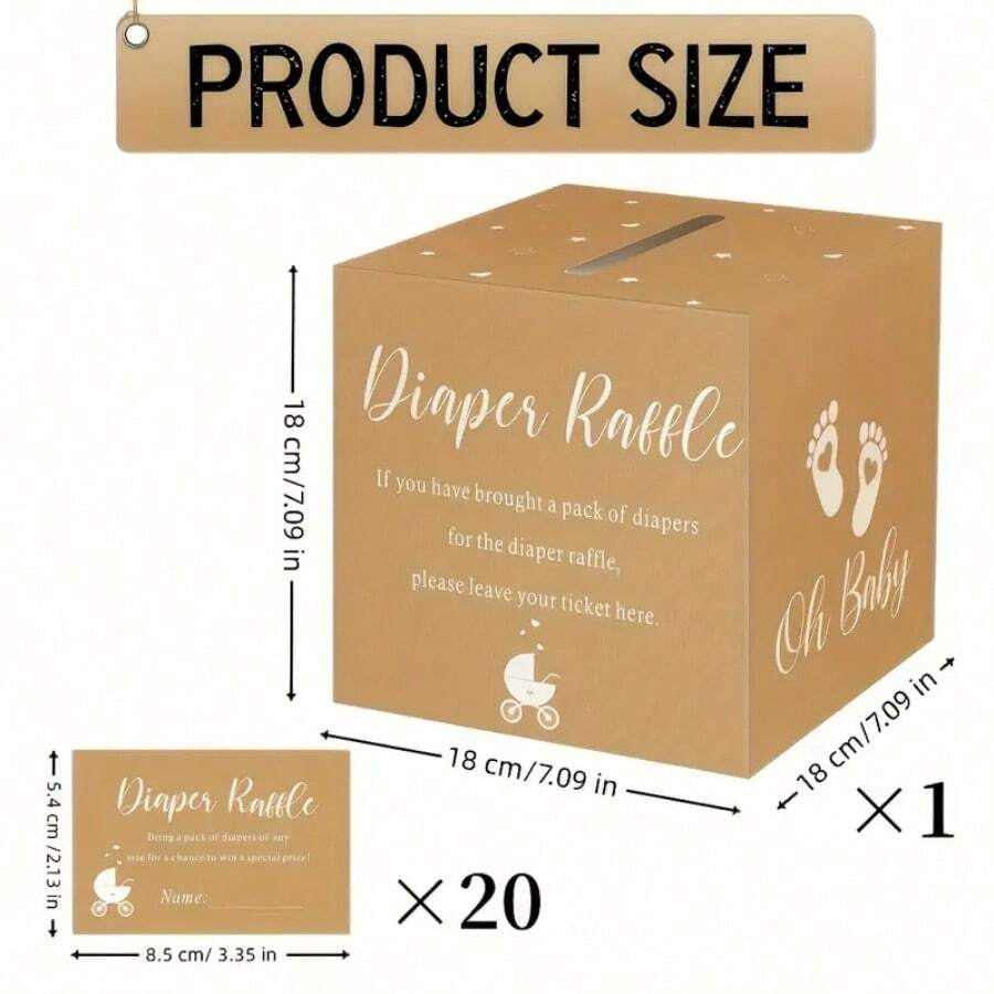 Card Box Set, Birthday Shower Party Table Central Decorative Box Game ...