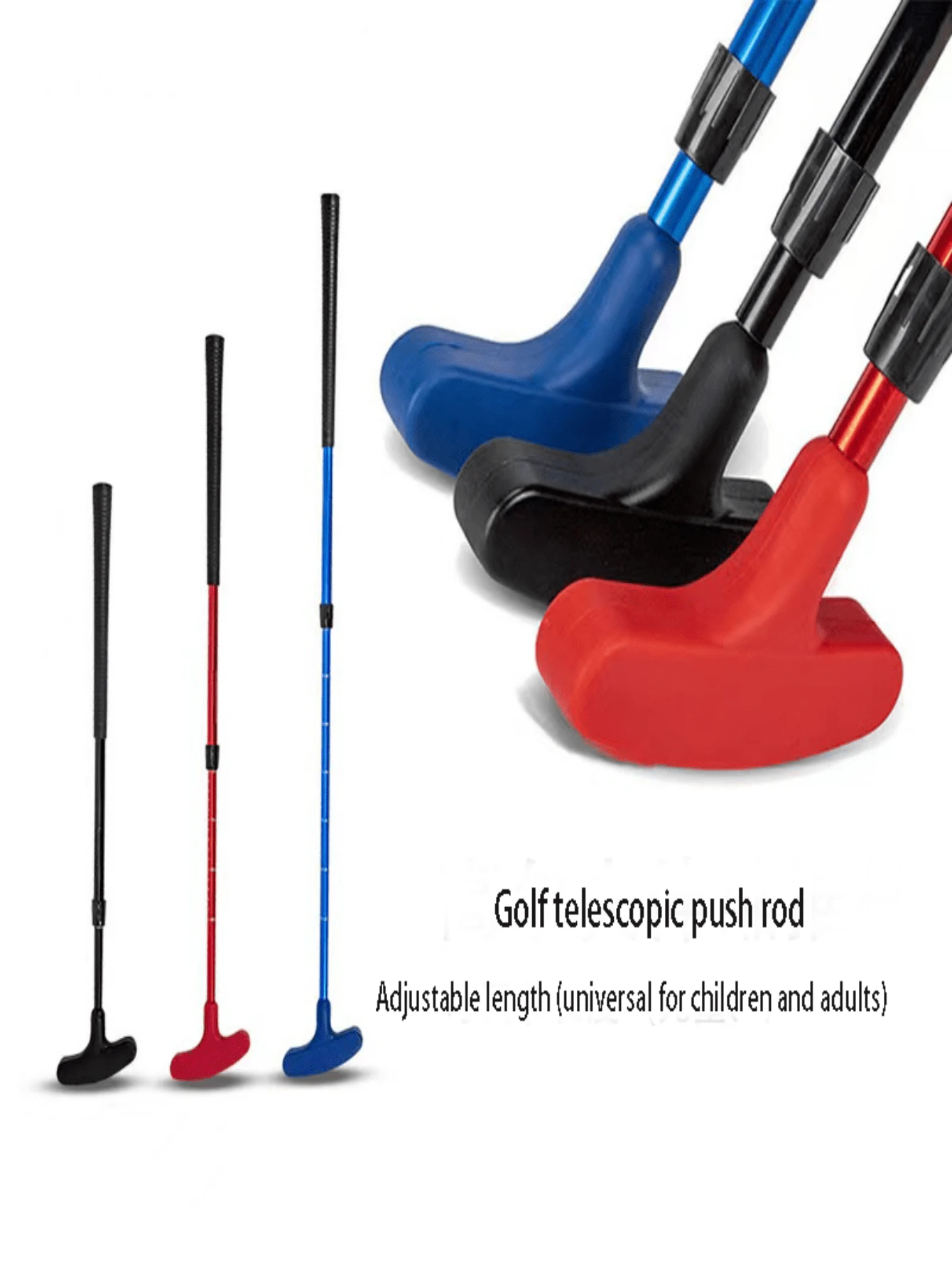 Putter de golf de doble cara, ajustable en altura para adultos y niños ...