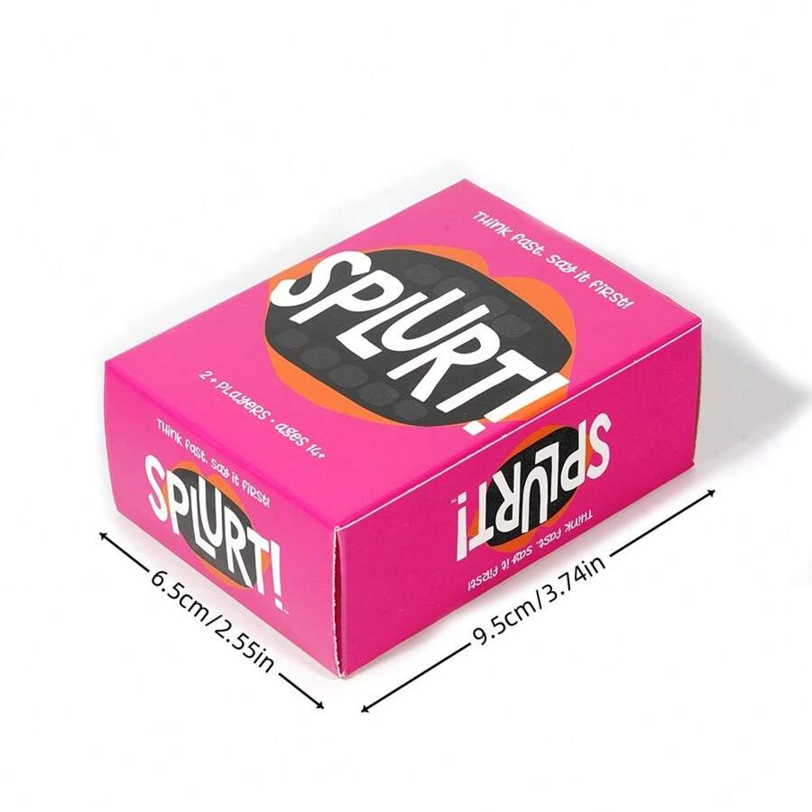 Splurt! Pense Rápido, Diga Primeiro, Jogo de Cartas Interativo ...