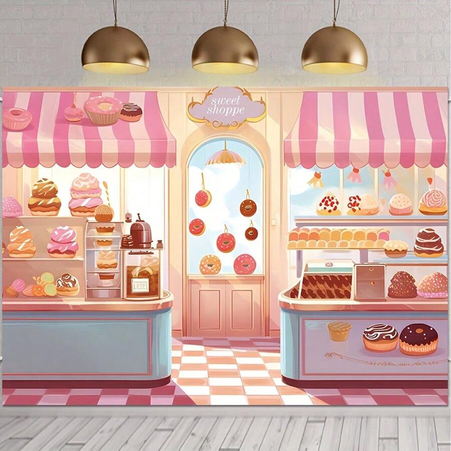 Dessert Shop Background Candy Princess Dessert Shop Birthday ...