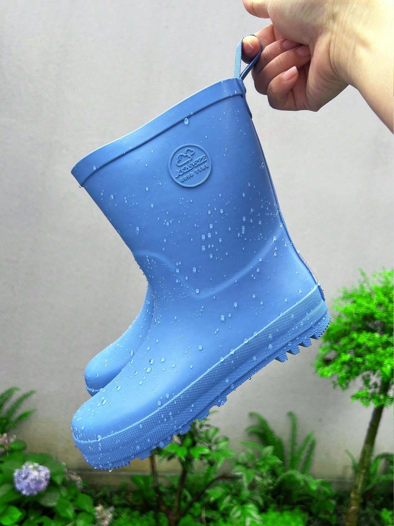 Botas de lluvia de goma forradas con tela térmica para niño o niña ...