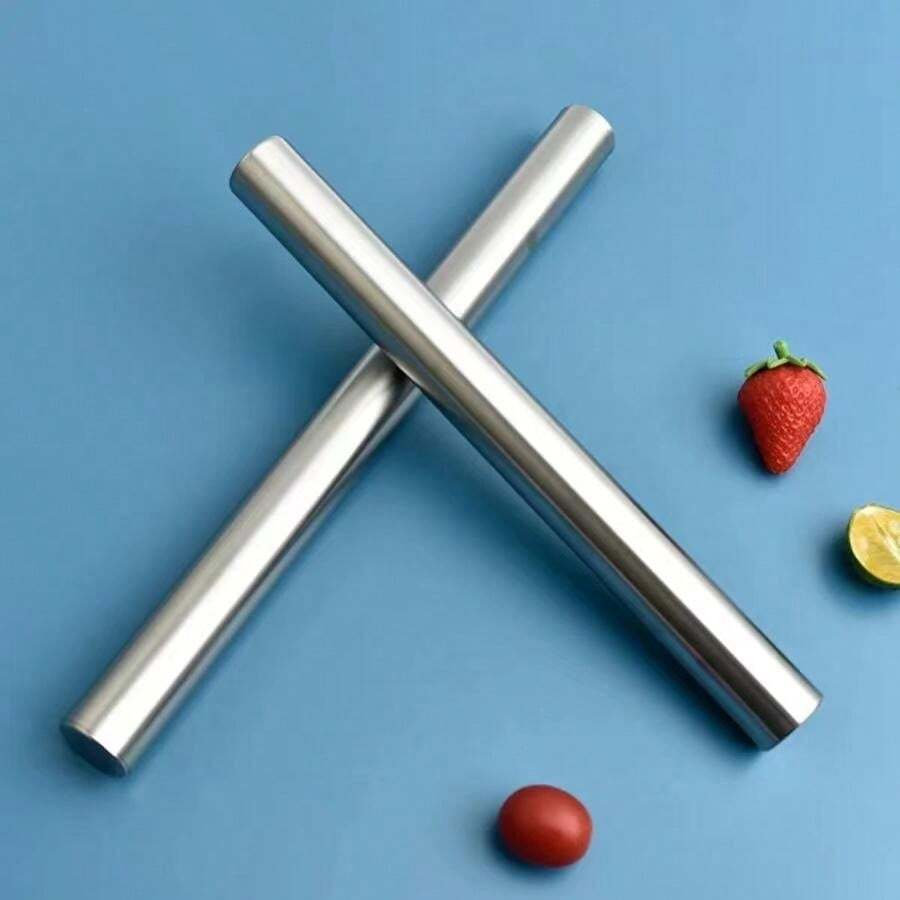 Rodillo de acero inoxidable para amasar pan, pastelería, rodillo ...