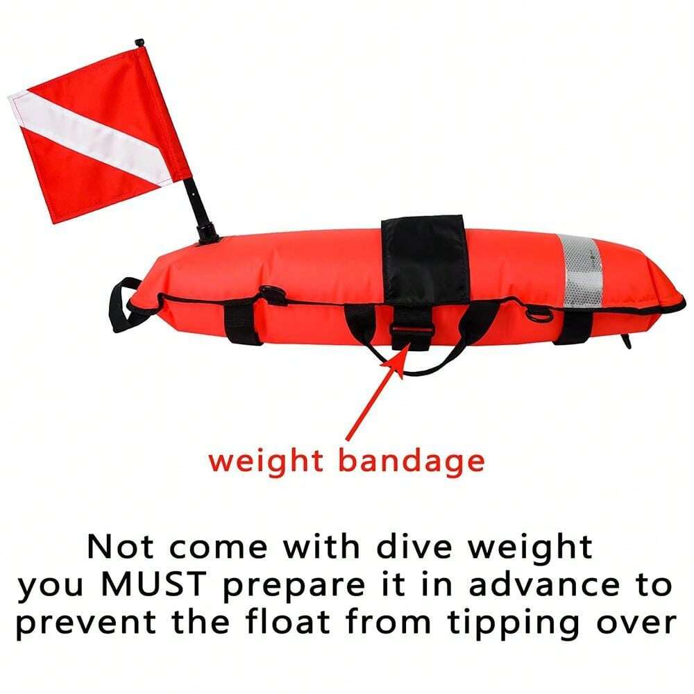 Spearfishing Buoy, Hi-Visibility Inflatable Torpedo Buoy Float Signal ...