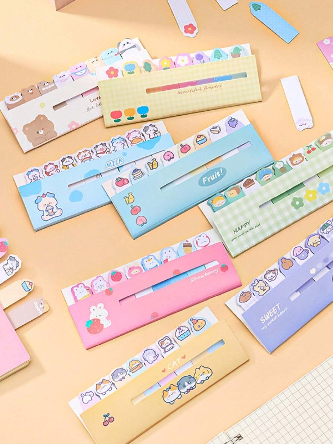 1pack/120pcs Cute Animal Sticky Notes, Stationery For Students And ...