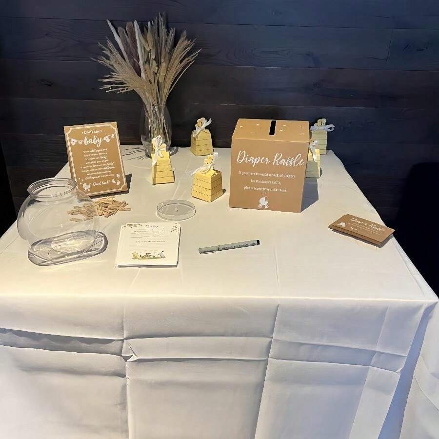 Card Box Set, Birthday Shower Party Table Central Decorative Box Game ...