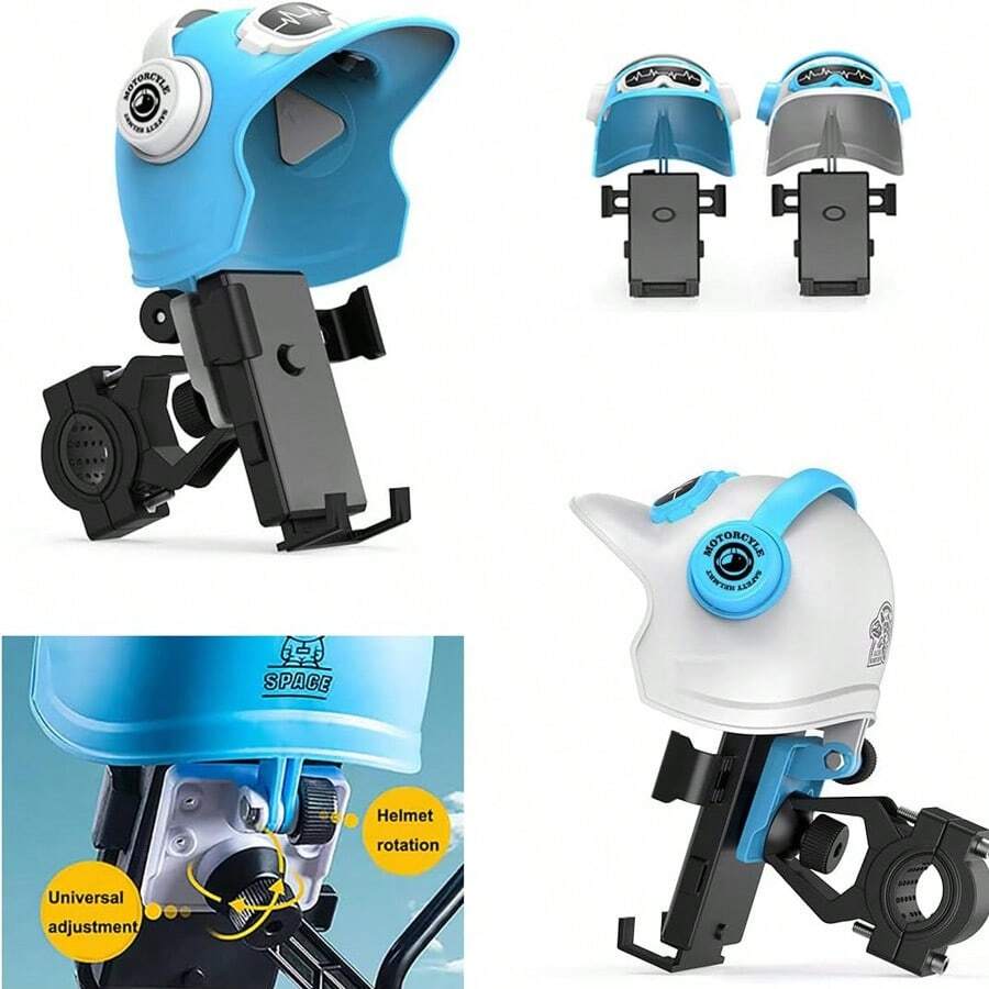 Stylish Helmet Cell Phone Holder For Motorcycle And Bike,Sun And Rain ...