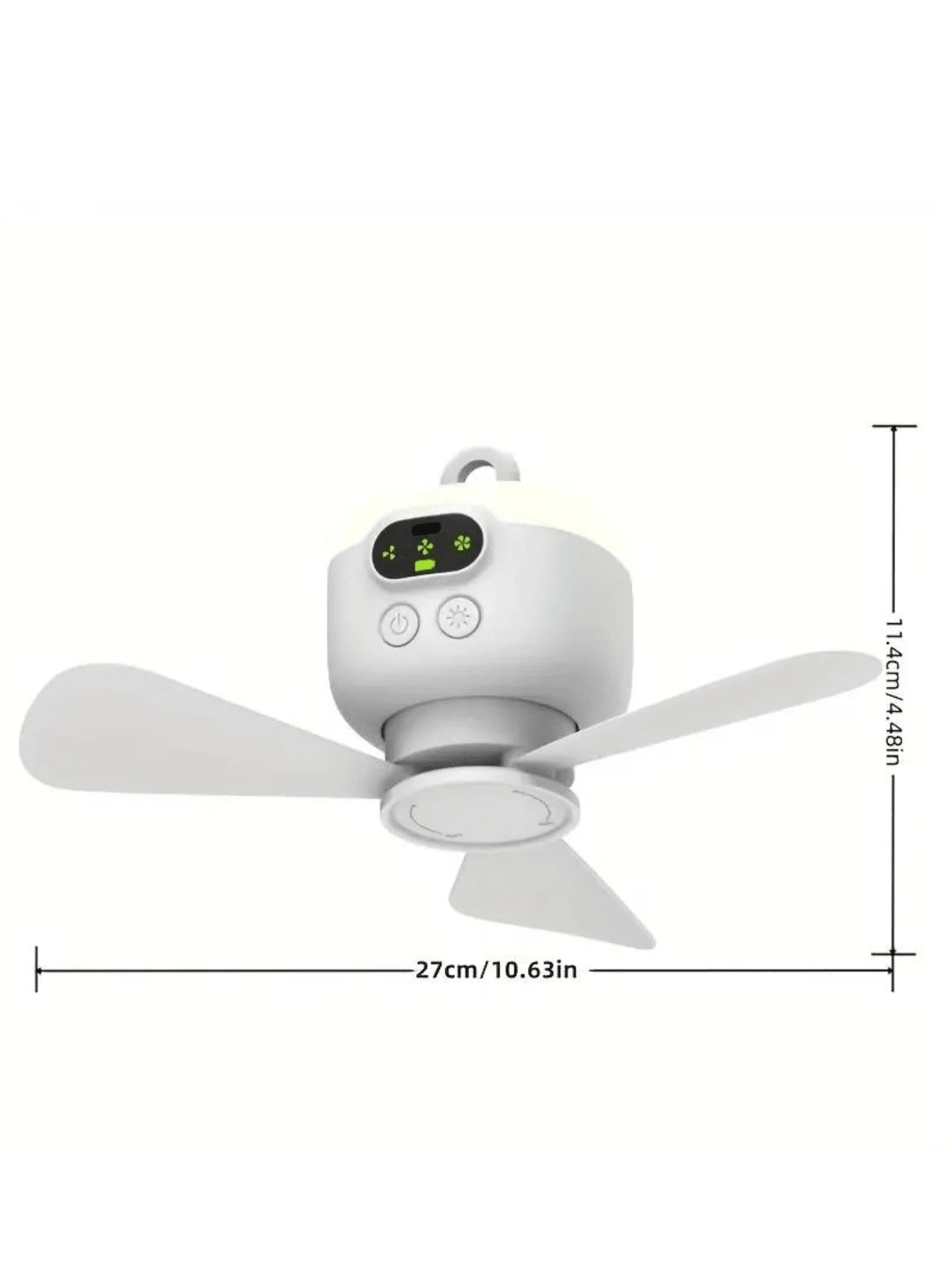 8000mah Rechargeable Portable Ceiling Fan With LED Light - Long-Lasting ...