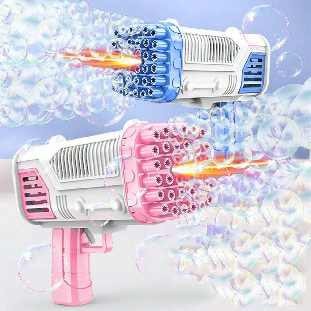 1 pezzo Pistola per bolle con 36 fori a forma di razzo, macchina per ...