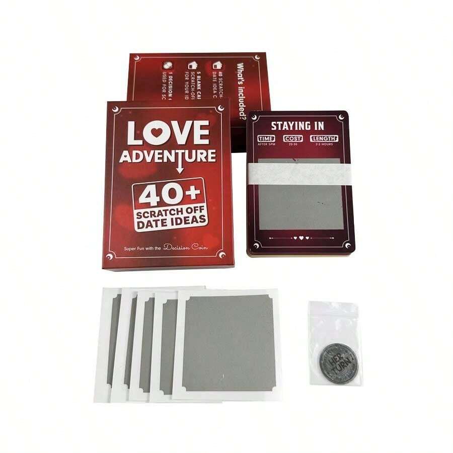40 divertidas y románticas ideas de citas para raspar, aventura de amor para citas para él, ella ...
