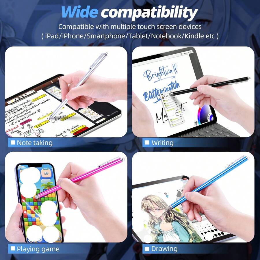 Long Stylus Pen 18.5M Capacitive Tablet Touch Screen Pencil Compatible ...