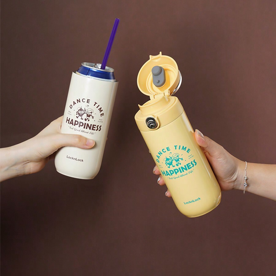 LOCK&LOCK 316 Stainless Steel Thermos Flask With Pull Ring Lid, Shaped Like A Pull-Tab Can | SHEIN