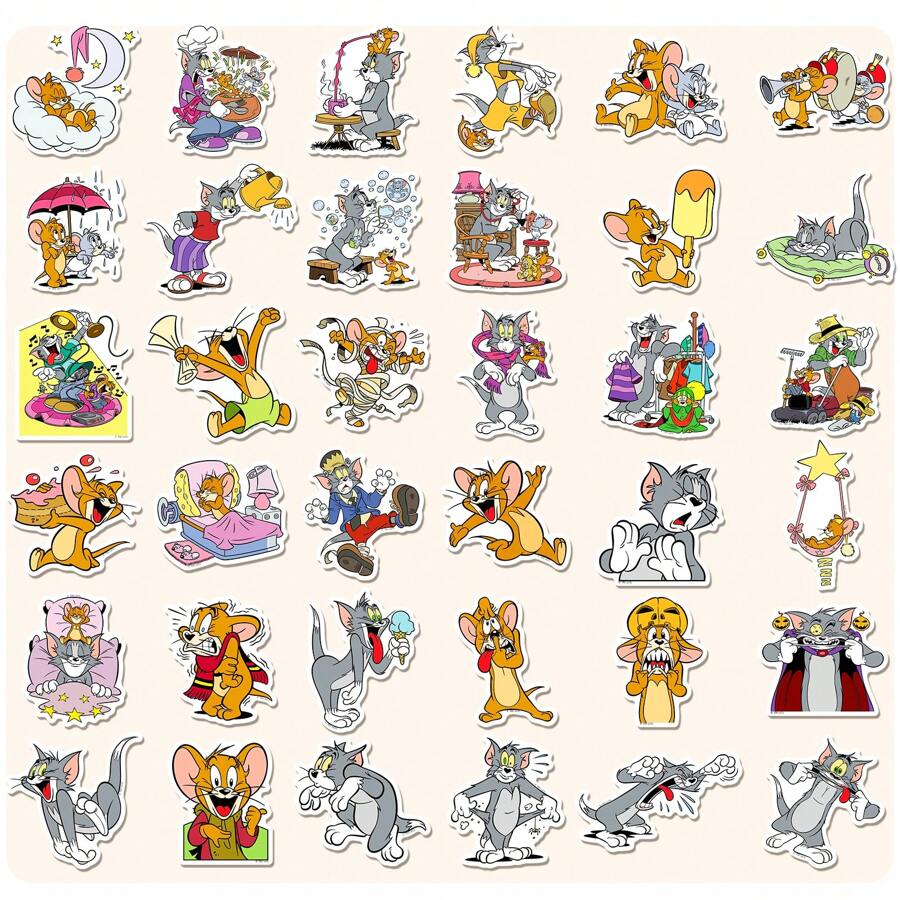 50PCS Warner Bros. Officially Licensed Cartoon Anime Stickers, Funny ...