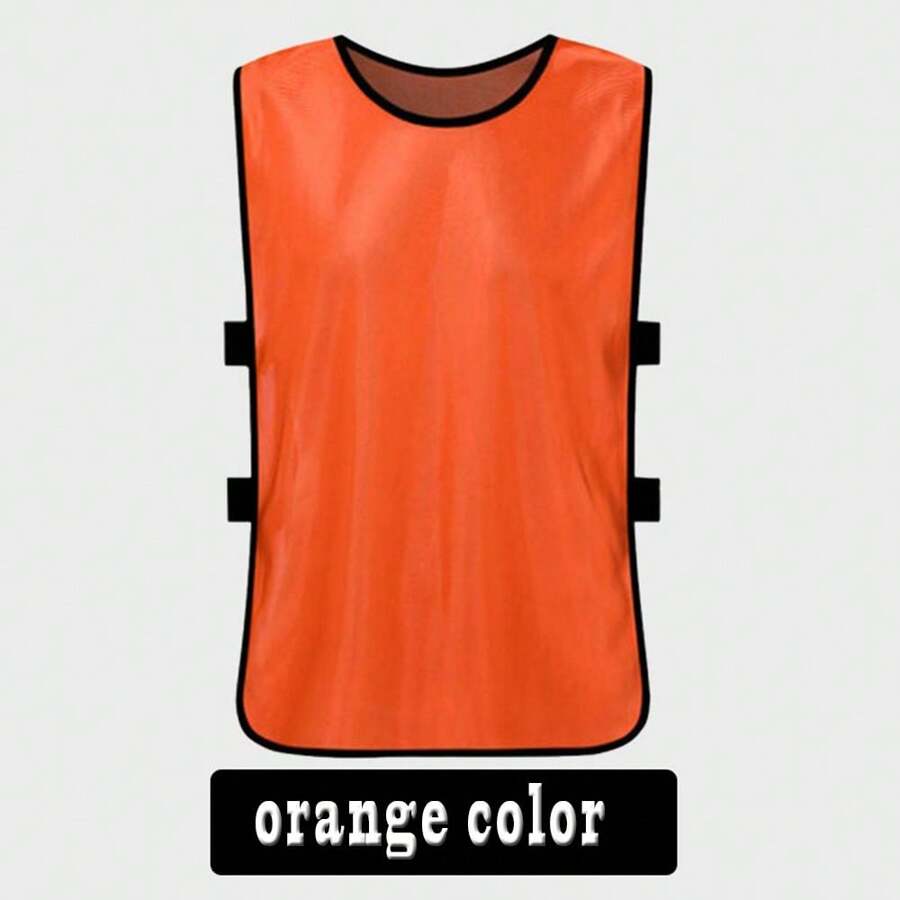 Team Vest For Football Training And Competition, Solid Color Outdoor ...