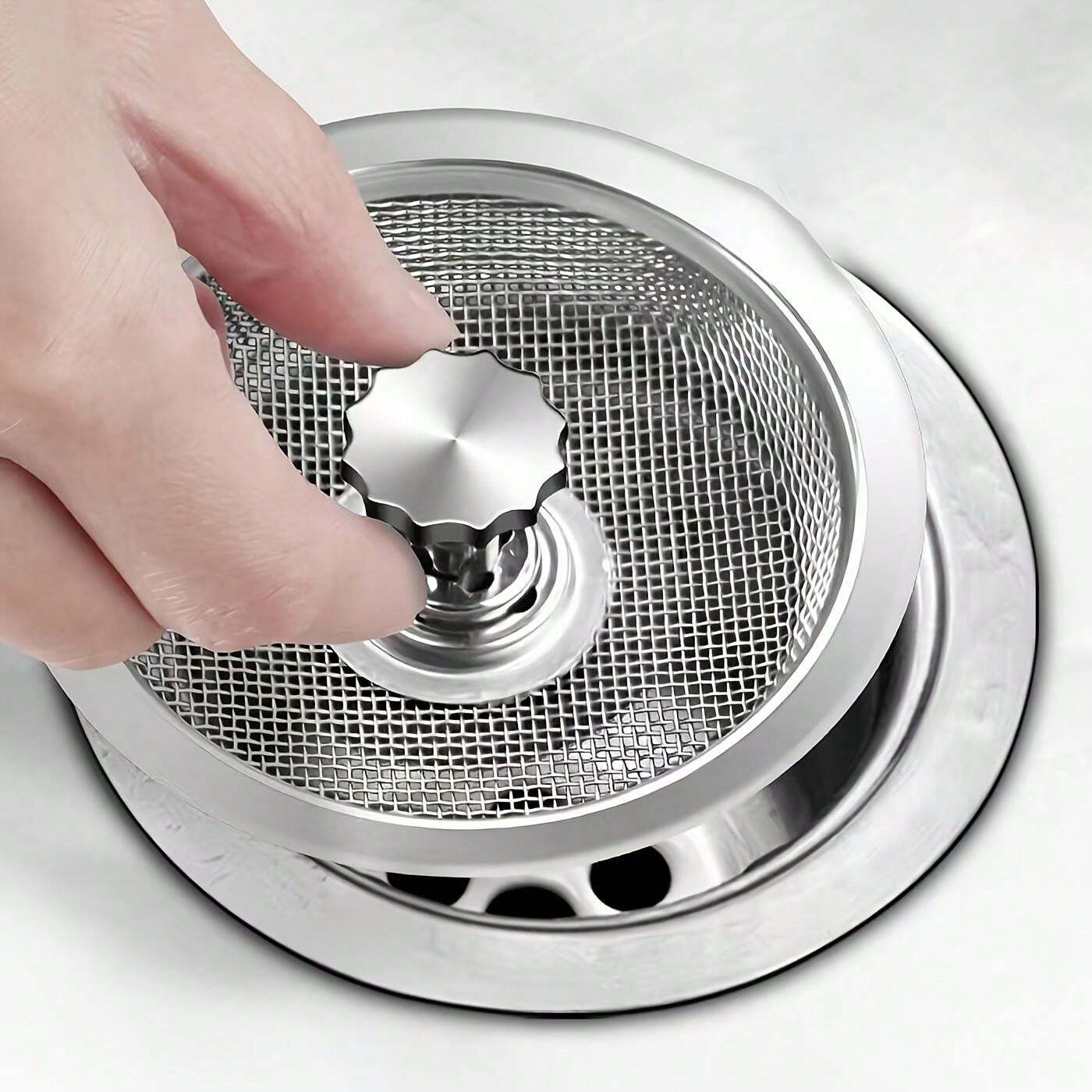 1pc Stainless Steel Kitchen Sink Strainer - Universal Anti Clogging ...