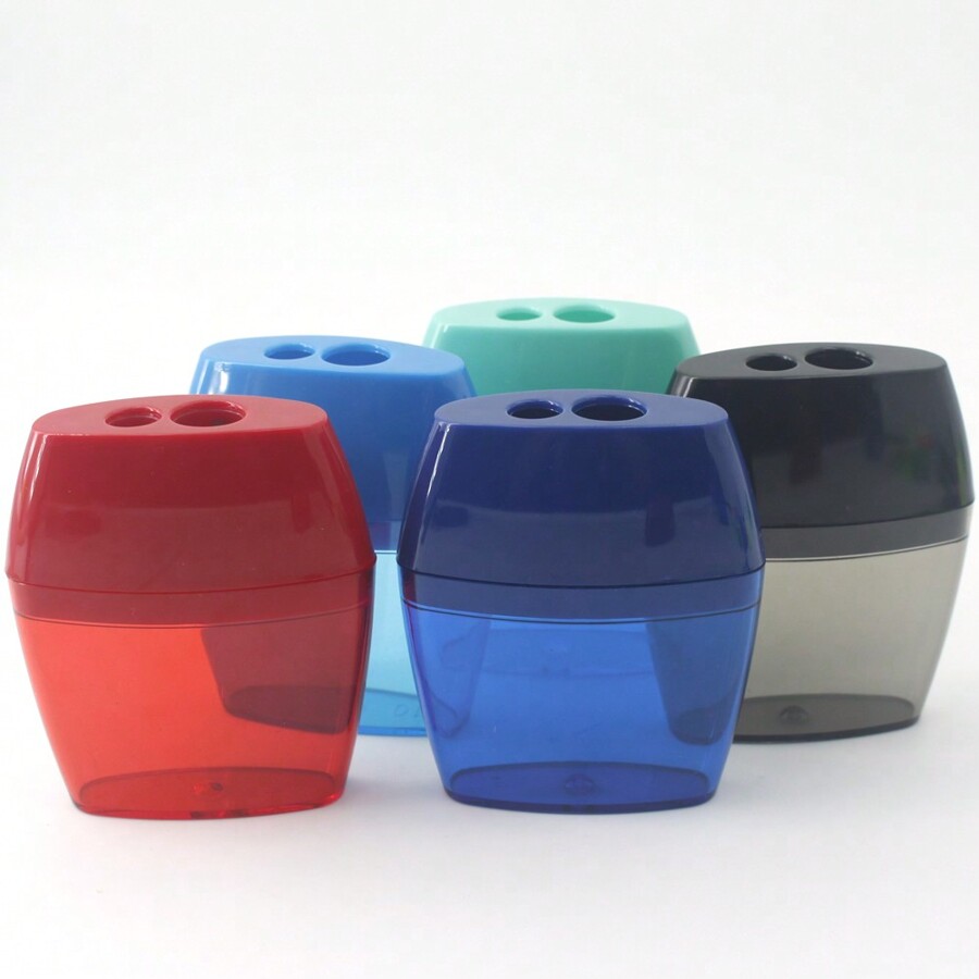1pc Large Handheld Mechanical Pencil Sharpener, Candy Colored Double ...