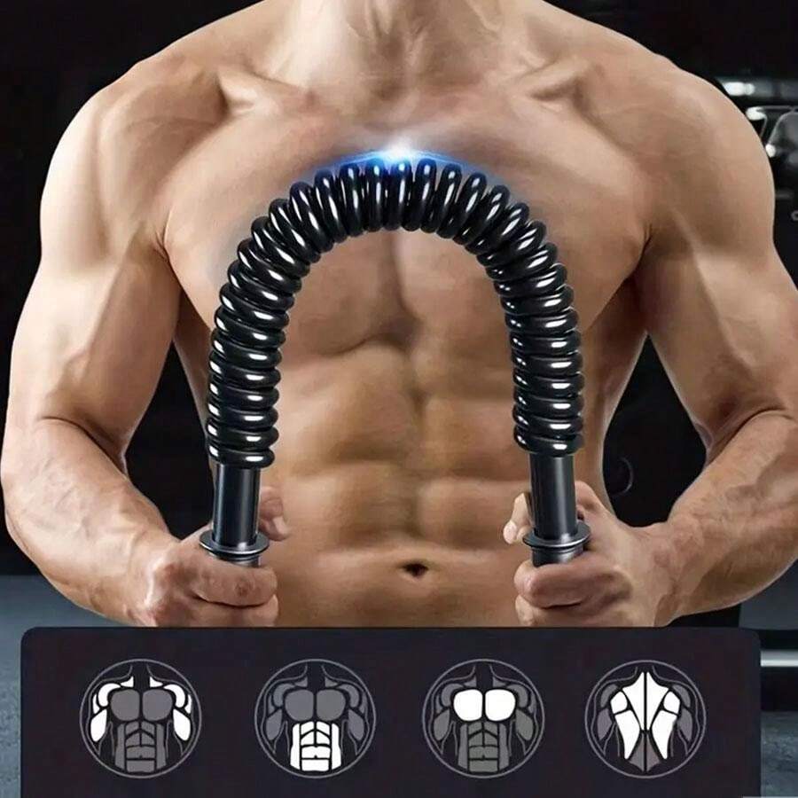 1pc Arm Strength Training Bar 30lb Arm Exerciser Two-Head Fitness ...