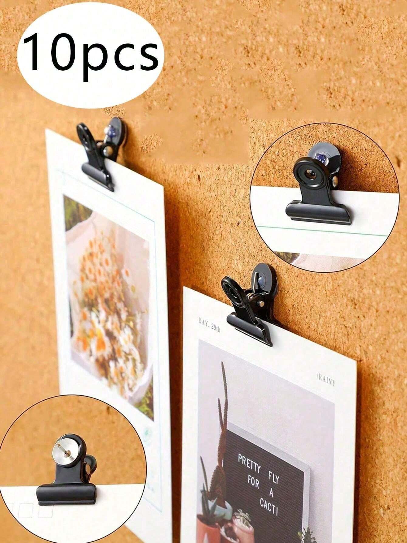 Set de 10 clips de chinchetas con chinchetas a presión, pines de acero ...