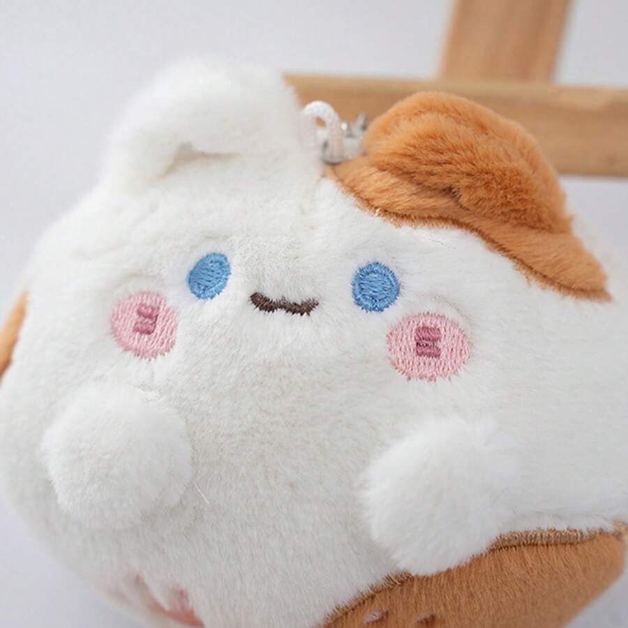 1pc Cat Plush Pendant Cute Fat Body Anime Kitten Plushies Decorative ...