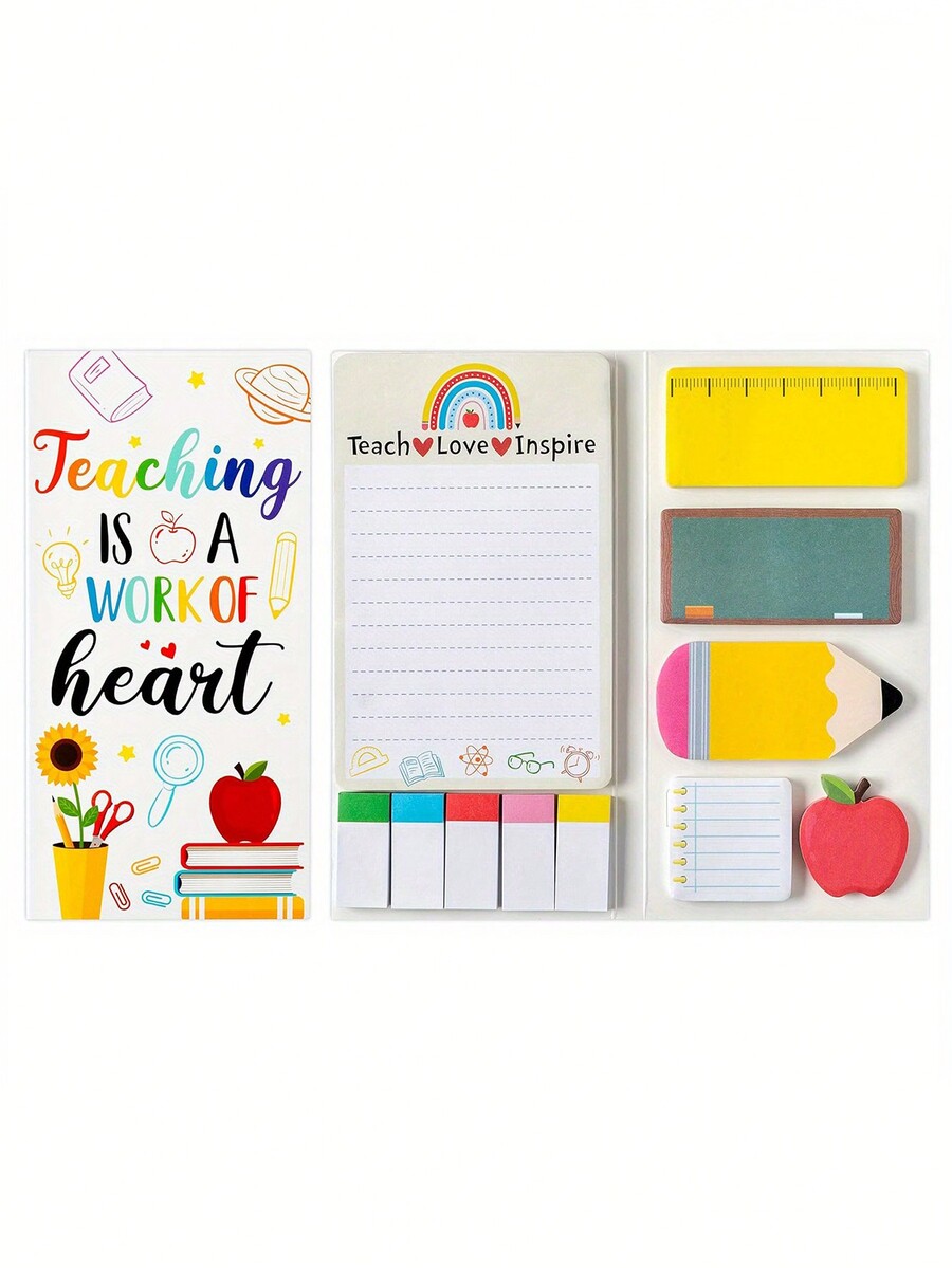1 Set Teacher Appreciation Memo Pad Set - School Stationery For Writing ...