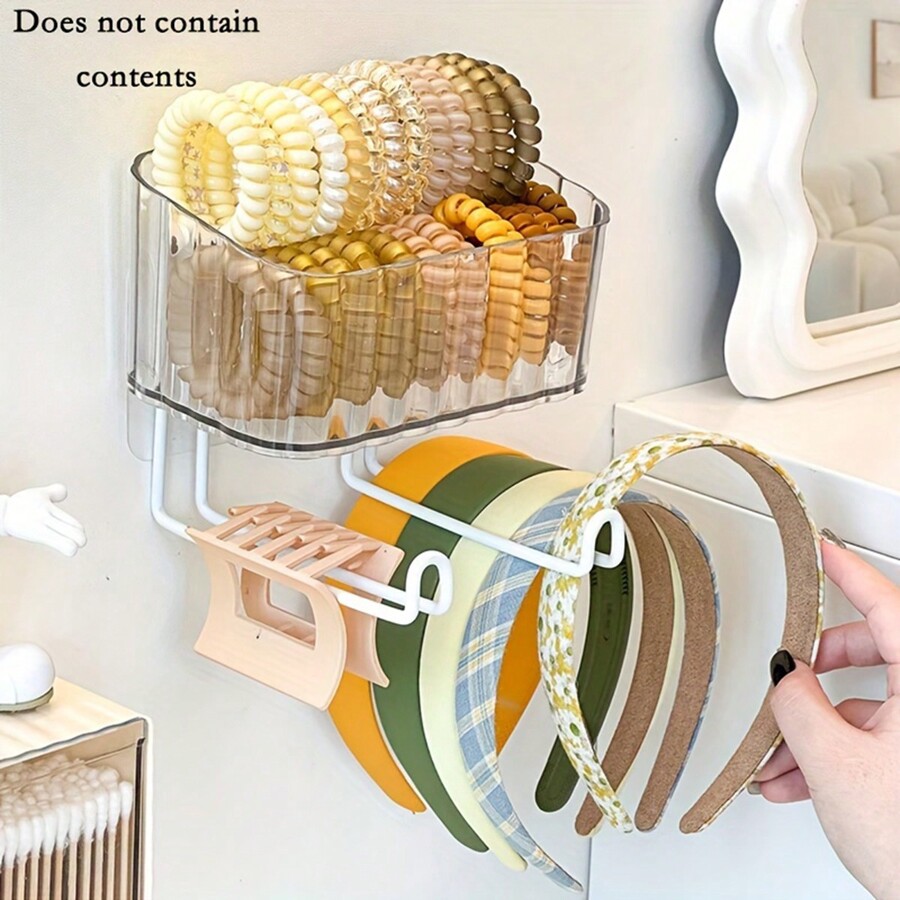 1pc Hair Accessory Storage Box, Wall-Mounted Hairpins, Headbands, Hair ...