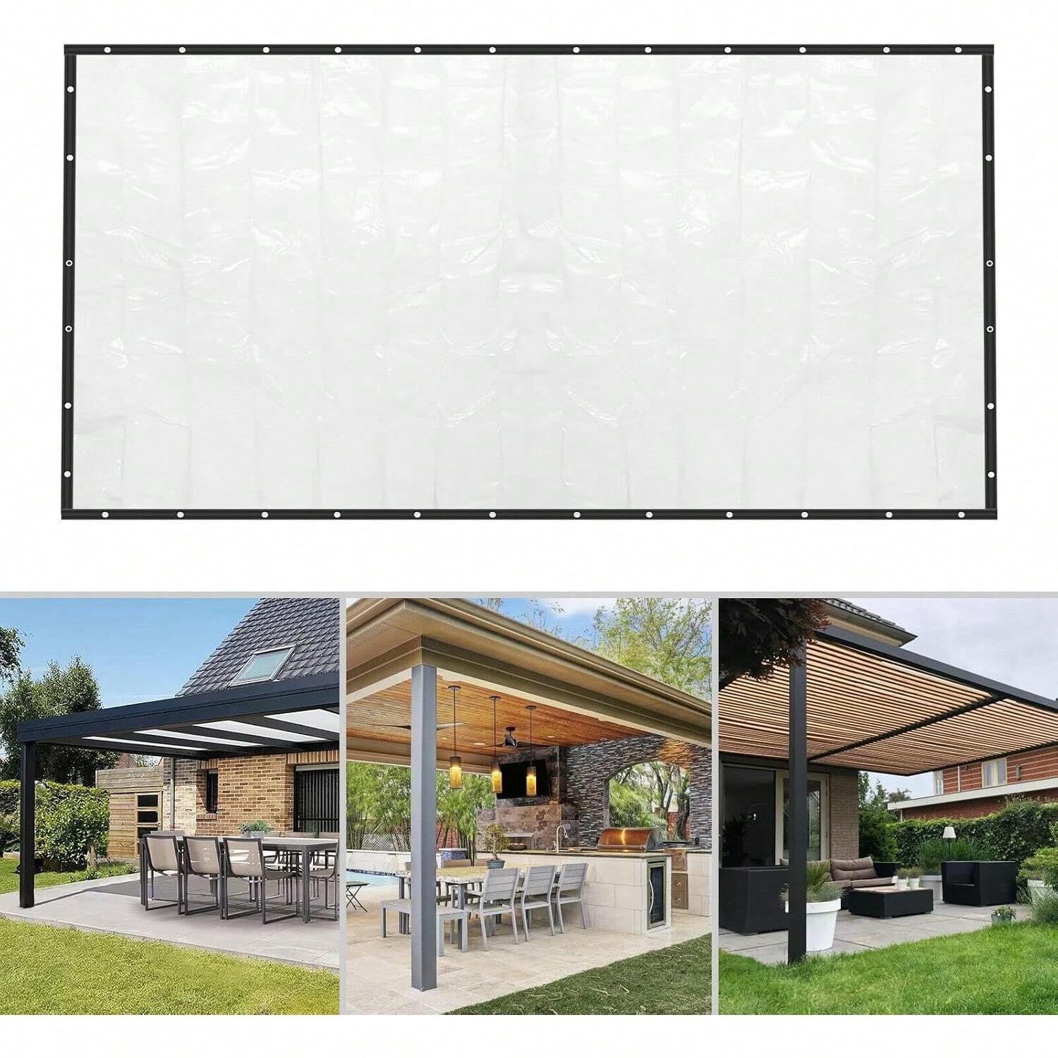 Commercial Grade Waterproof Clear Awning, Vinyl Clear Awning Canopy ...