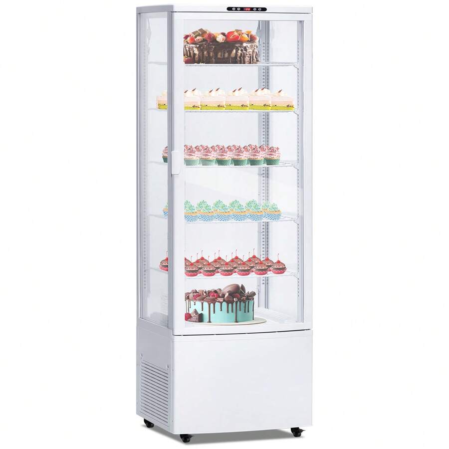 Commercial Refrigerator Display Case, 10.9 Cu.FT Display Fridge Single ...