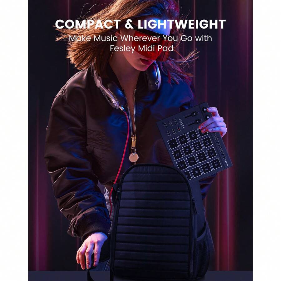 Fesley MIDI Controller Professional, Beat Maker Machine With 16 Beat ...