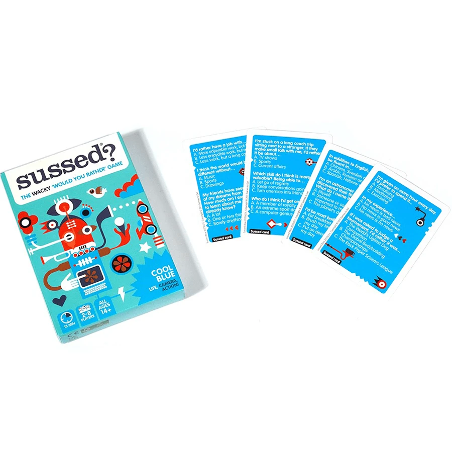 1 pièce SUSSED Jeux de choix décalés - Jeux de cartes sociaux - Cadeaux ...