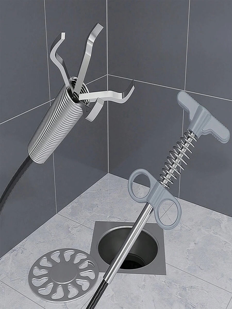 A Drainage Tool, A Kitchen Floor Drain Blockage Cleaner, And A ...