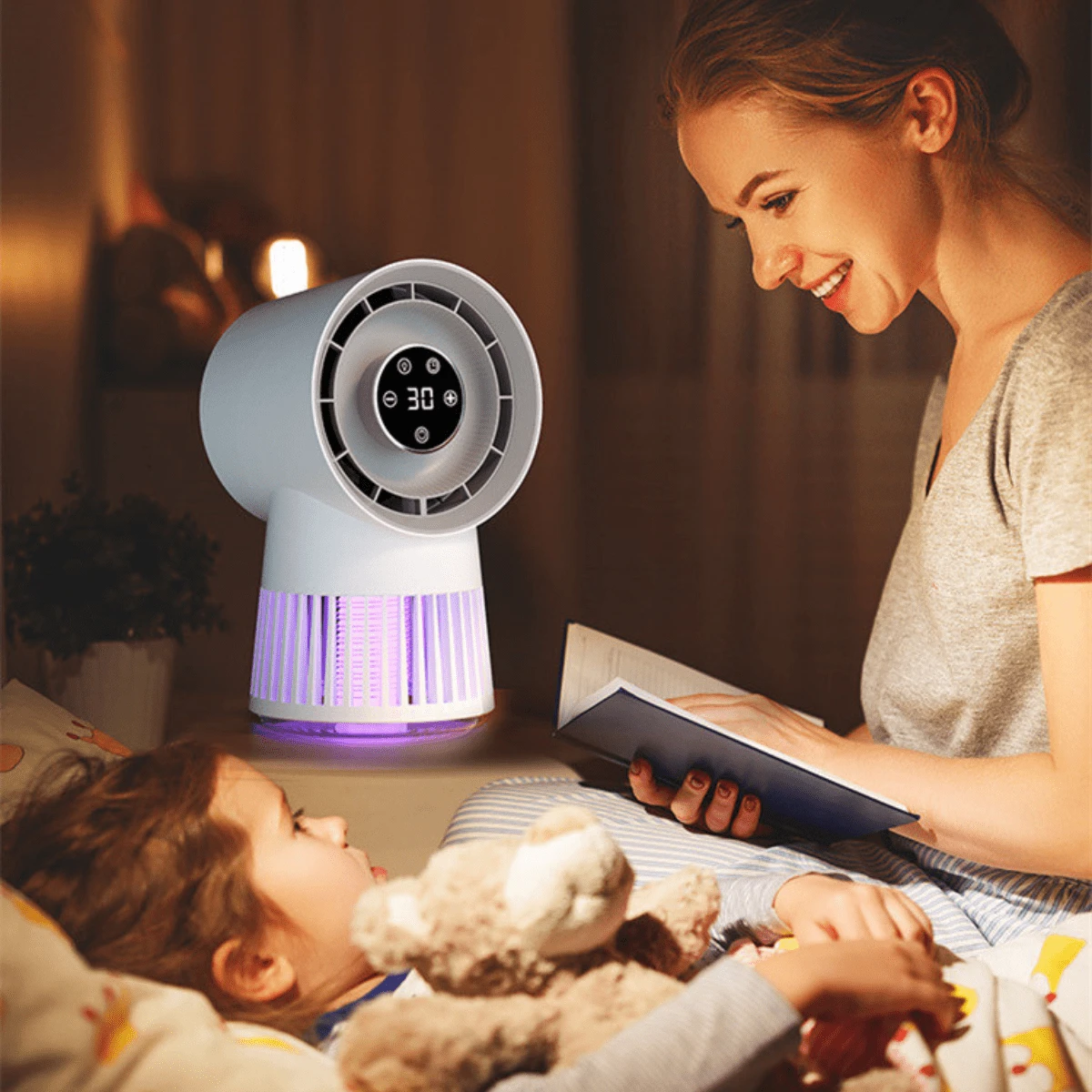 Creative 2-In-1 Mosquito Mini Desk Fan,USB Charging Fan, Electric ...