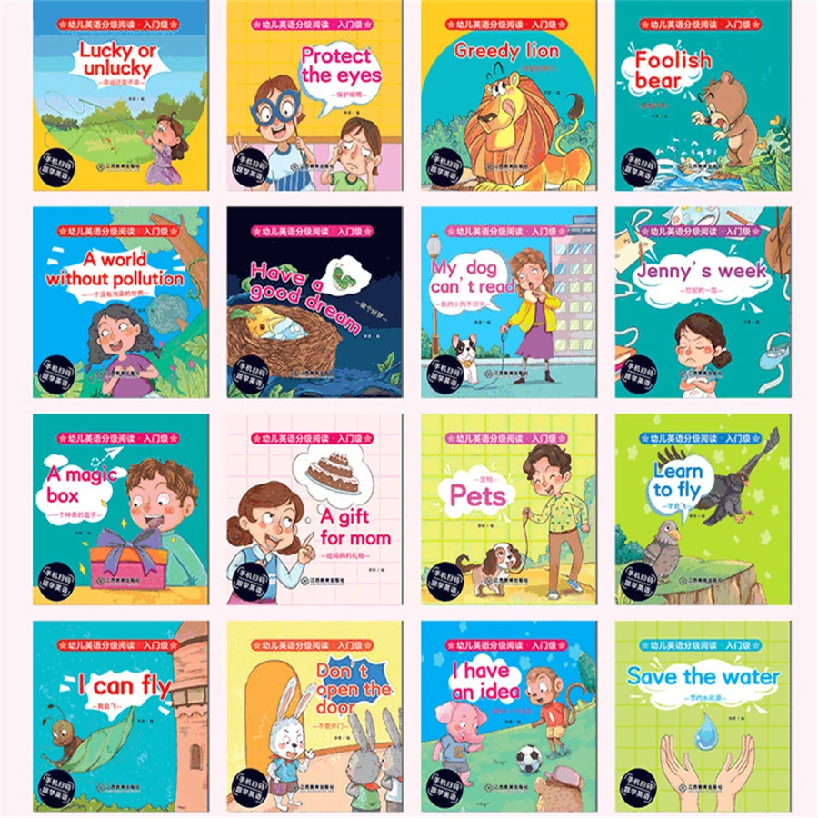 5PCS Early Childhood English Graded Reading All 40 Children's English ...