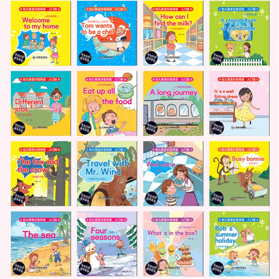 5PCS Early Childhood English Graded Reading All 40 Children's English ...