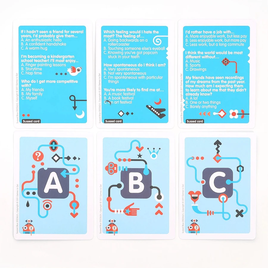 1pc SUSSED Quirky Choice Games - Social Card Games - Funny Gifts ...