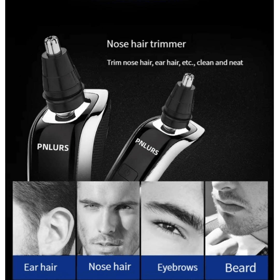 4D Electric Shaver 3 In 1 Full Body Washable USB Charging Beard Shaver ...