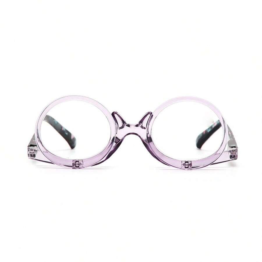180° Dual Lens Flip Over Makeup Glasses Magnifying Eyeglasses | SHEIN UK