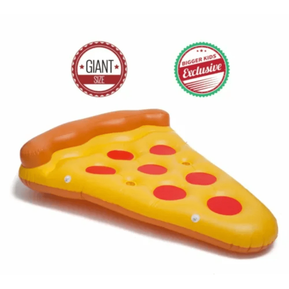 SUMMER 6' Giant Pizza Float Inflatable Pool/Water Toy 2 Drink Holders ...