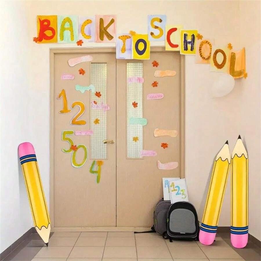 2-Piece Giant Inflatable Pencil - Perfect For Birthday Parties ...