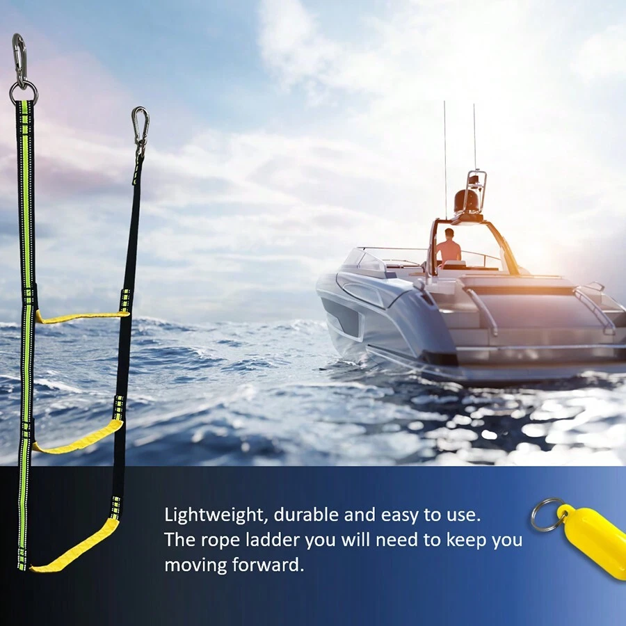 Inflatable Boat Launching Ladder Foldable Hang Ladder Kayak Boarding ...
