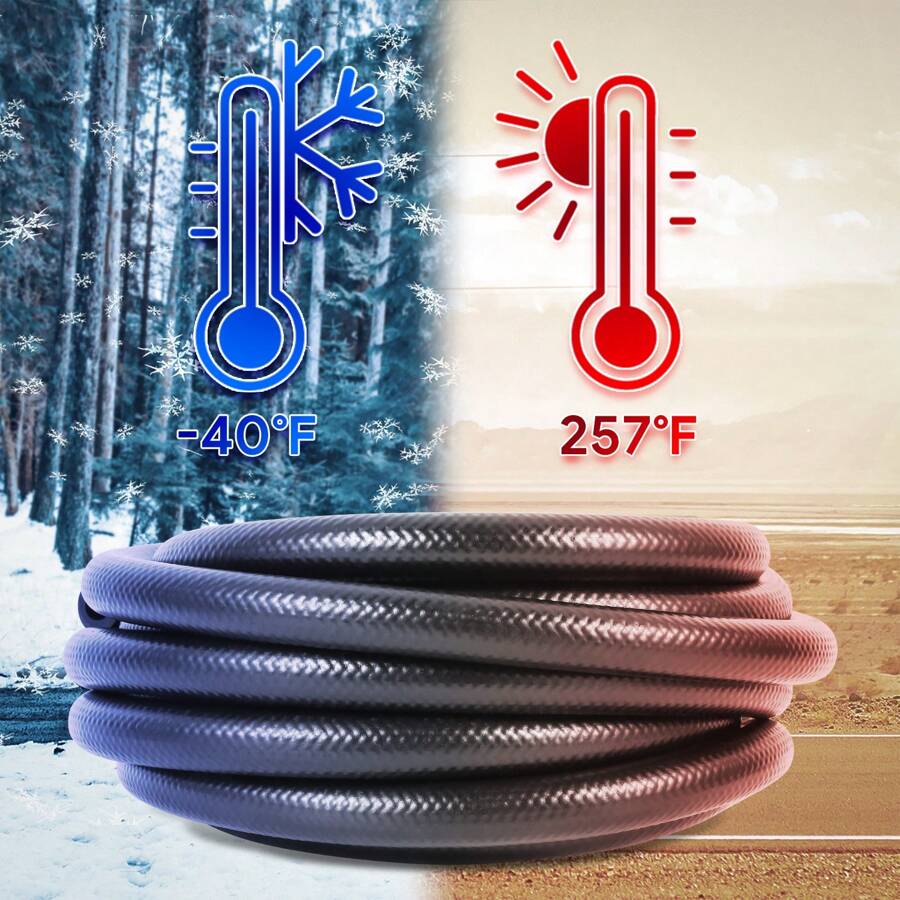 Universal Nitrile Butadiene Rubber NBR Oil Fuel Line Hose 8AN 5FT 1/2 ...