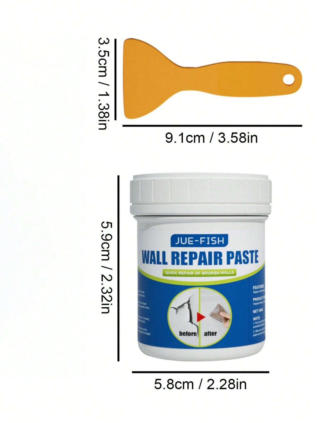 Wall Repair Paste Covering Stain Patching Paste Wall Paint Peeling ...
